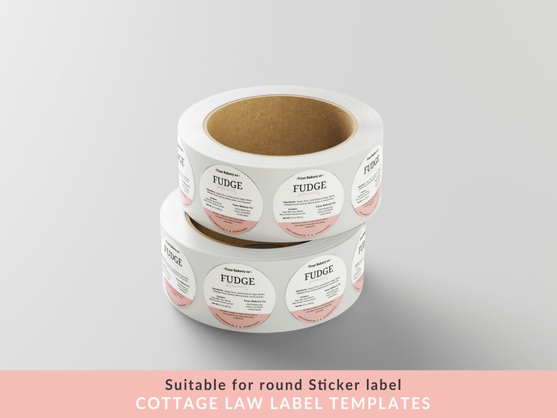 Editable Cottage Law Label Template, Food Label Sticker, Cottage Food ...