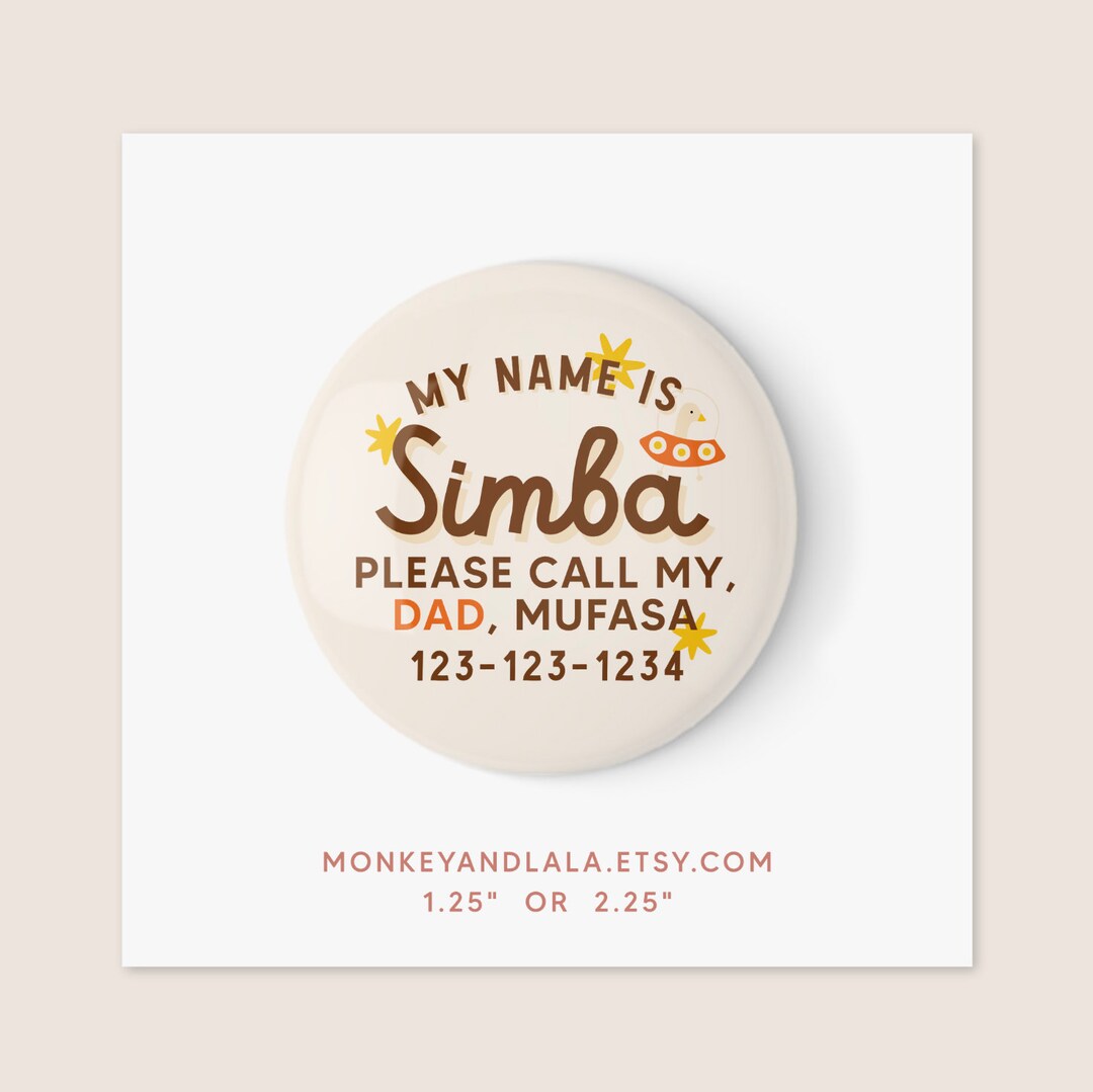 Lost Child Badge Nonverbal Child If Lost Missing Child - Etsy