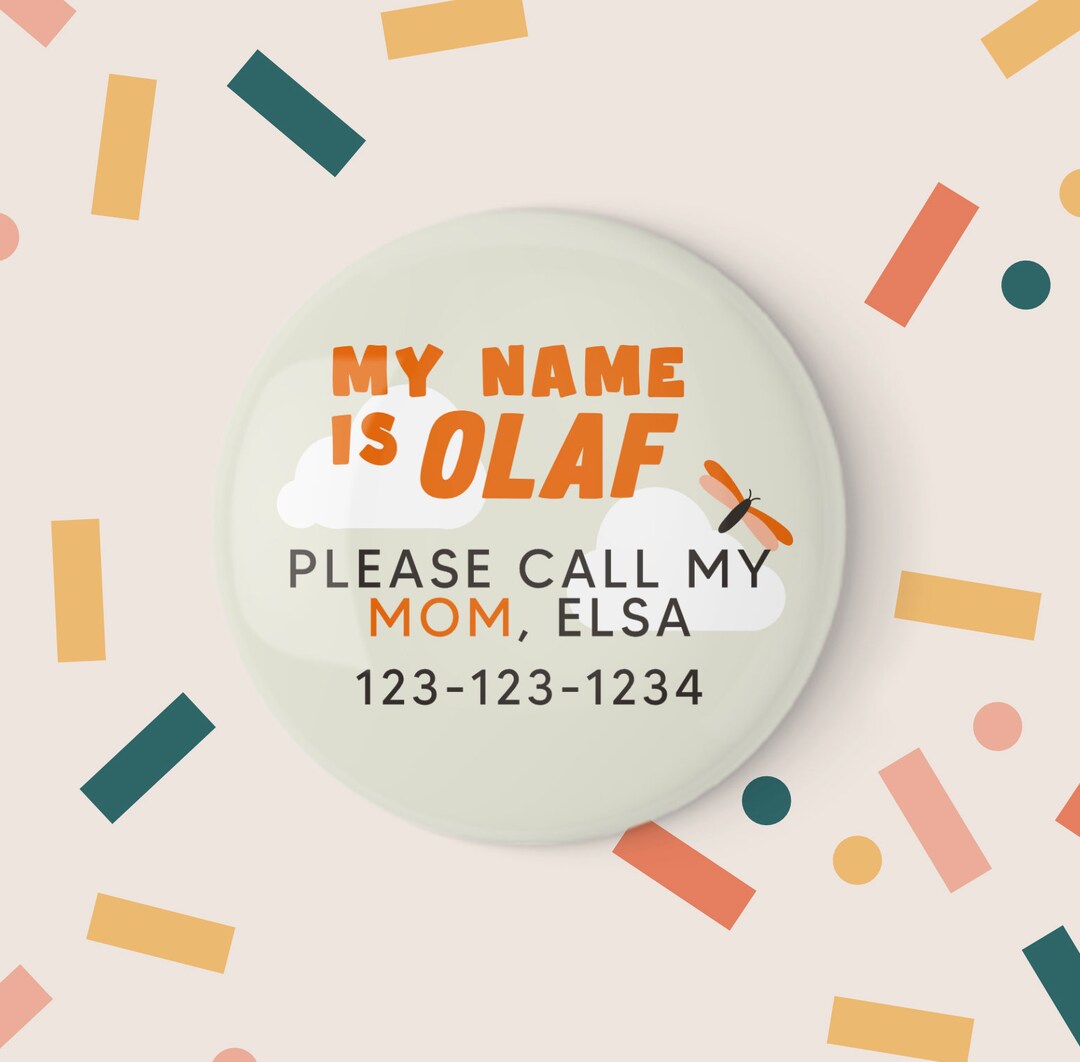 LOST CHILD Child Safety Non-verbal Child Button Pin for - Etsy