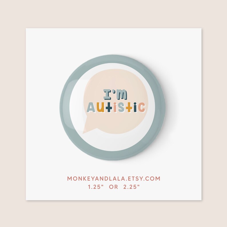 I Am Autistic, Hidden Disabilities Badge Pins, Autism Badge, Invisible ...