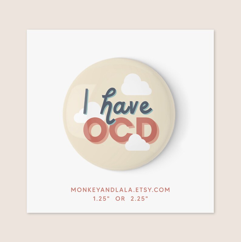 OCD OCD Awareness Disability Button Pin Anxiety Autism - Etsy
