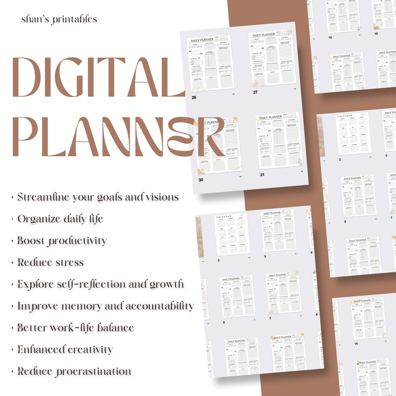 Goodnotes Digital Daily Planner, Daily Planner Template, iPad Planner ...