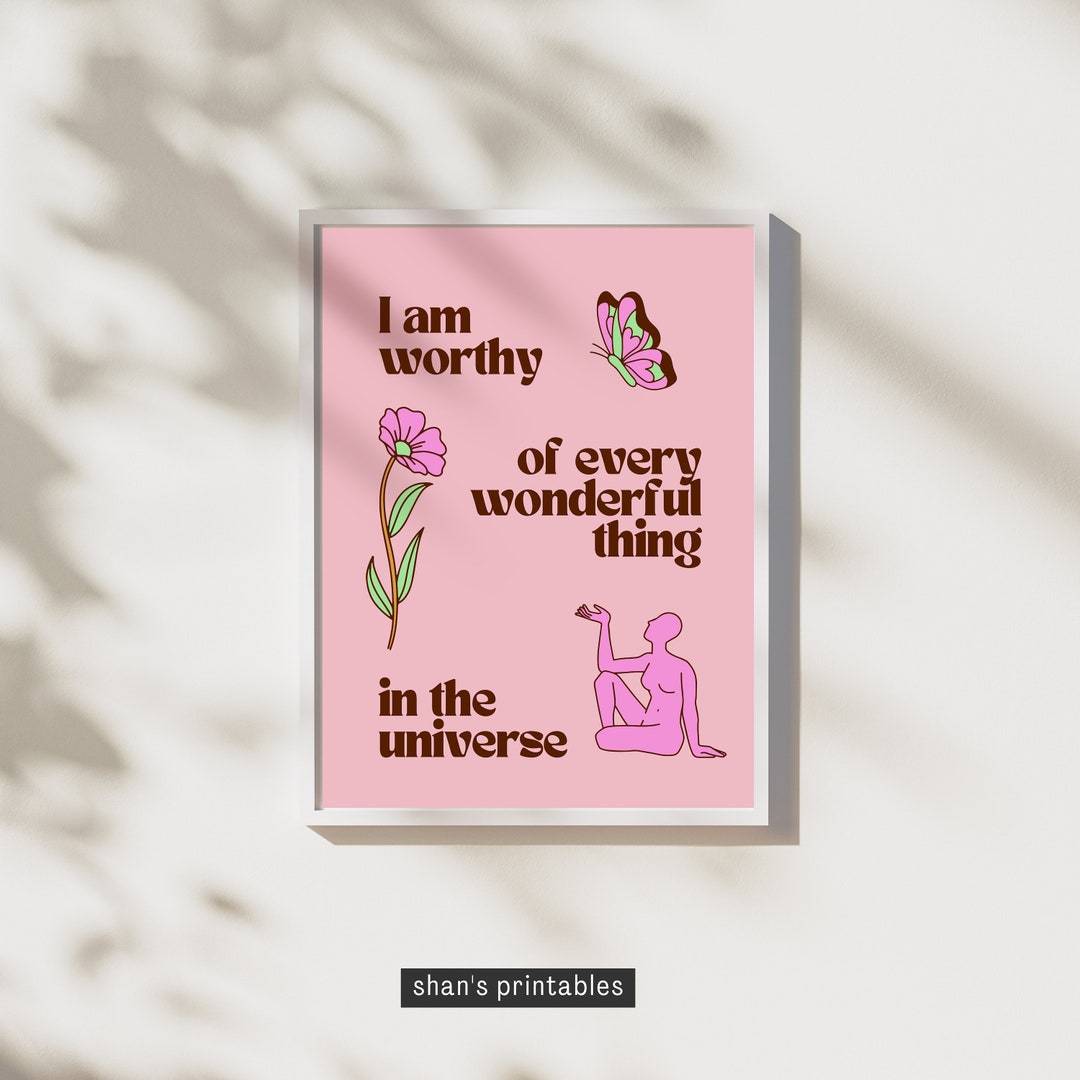 Affirmation Wall Art, Mental Health Poster, College Office Decor, Wall ...