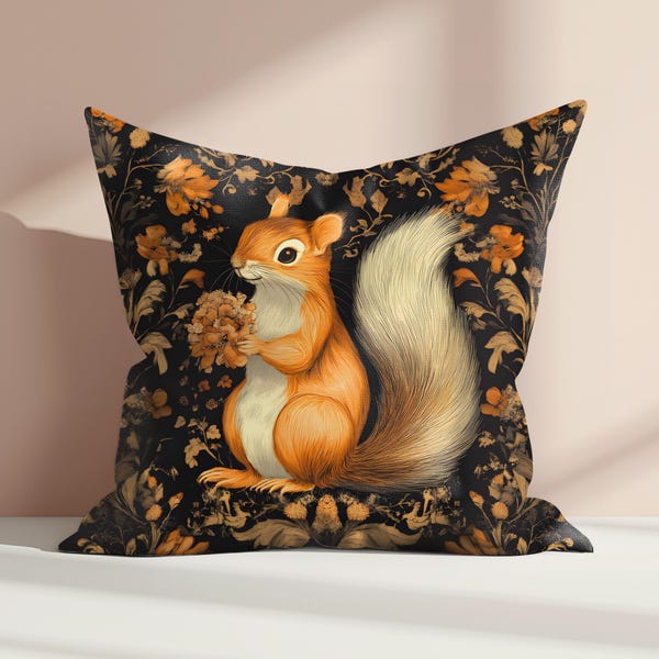 Squirrel Pillow - Etsy