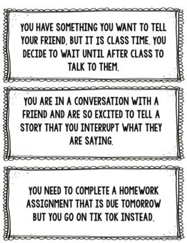 Social Emotional Skill of the Week: Self Control (middle and High ...