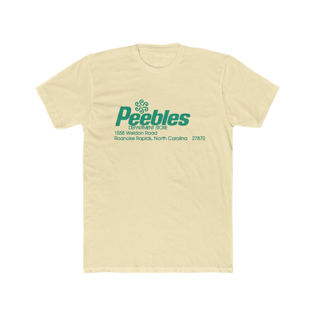 Retro Peebles Department Store Unisex Cotton Crew Tee, Vintage Style ...