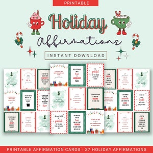 Christmas Affirmation Cards Printable Stocking Stuffers (INSTANT ...