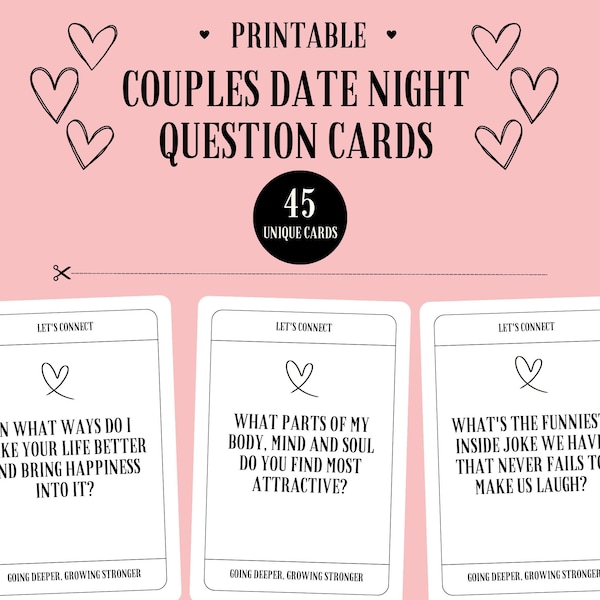 Couple Connection Cards - Etsy