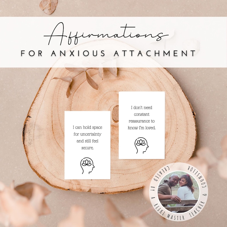 Anxious Attachment Affirmations, Therapy Tool (printable PDF) - Etsy