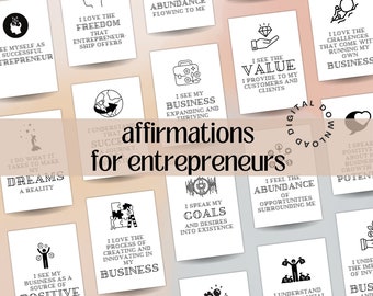 45 Positive Affirmation Card Deck, Vision Board Printables, Cards for ...