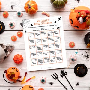 Halloween Games Bundle Editable Halloween Party Games Canva Template ...