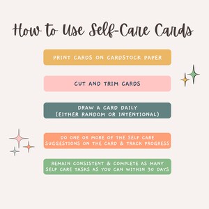 Self Care Printable 30 Day Self Care Challenge Printable Cards Self ...