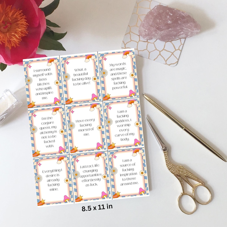 Sweary Affirmations, Swear Affirmations, Badass Affirmation Cards ...