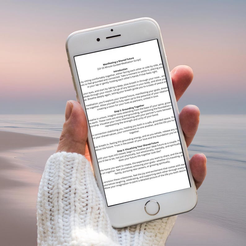 Couples Guided Meditation Script, Manifesting a Shared Future (PDF) - Etsy