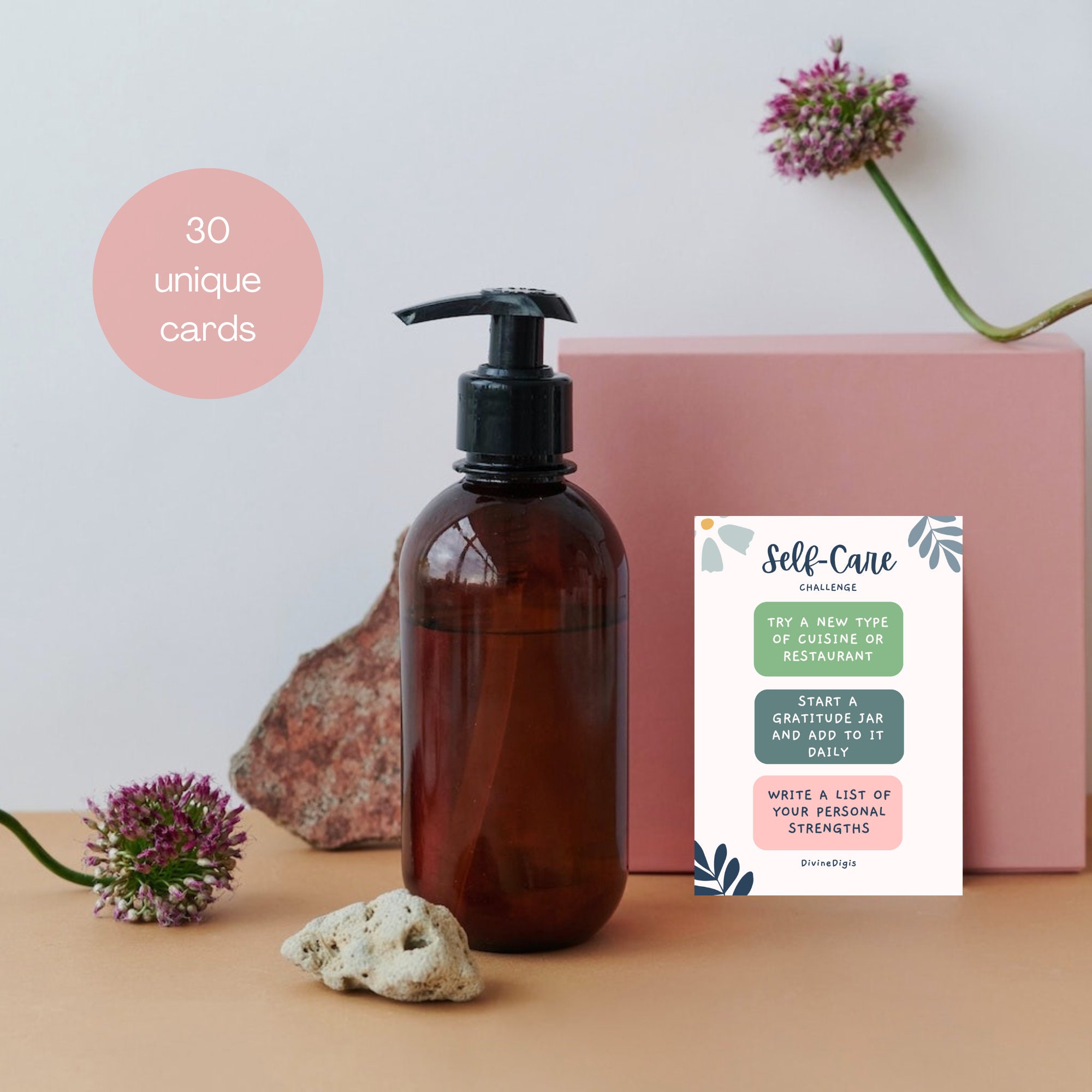 Self Care Printable 30 Day Self Care Challenge Printable Cards Self ...