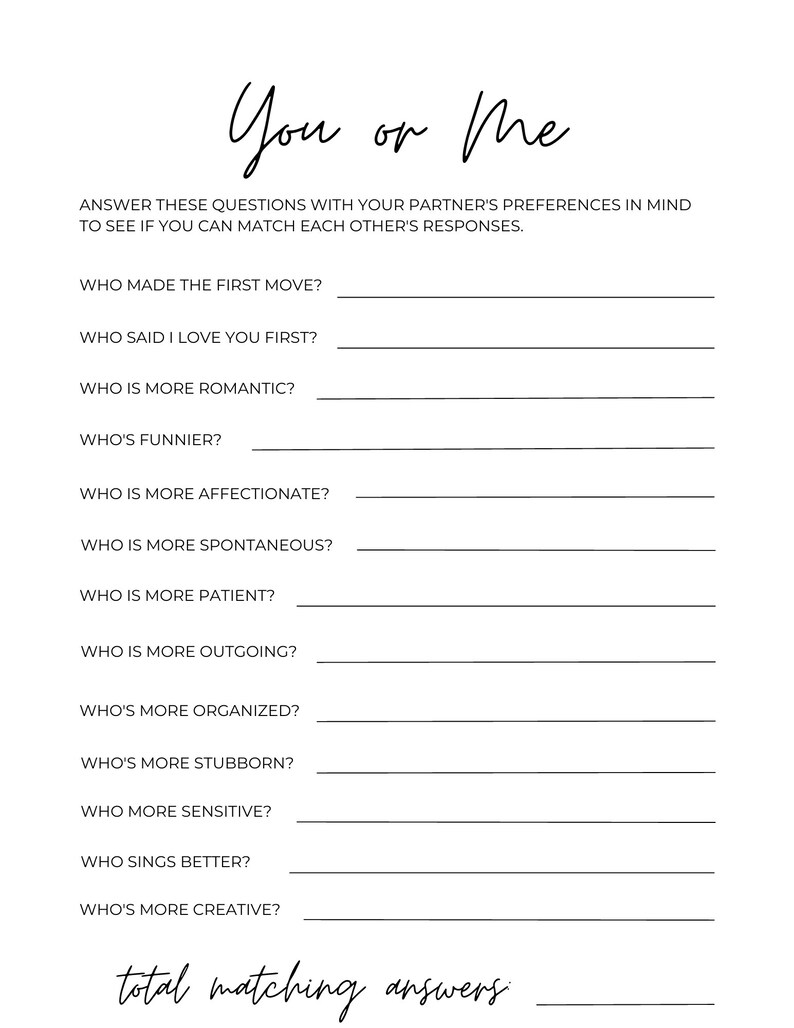 Deep Connection Games for Couples Printable Relationship-building ...