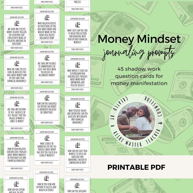 Money Mindset Journal Printable Money Journaling Prompts - Etsy