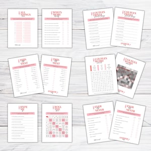 Couple Games Printable Date Night Games Bundle, Fun Date Night ...