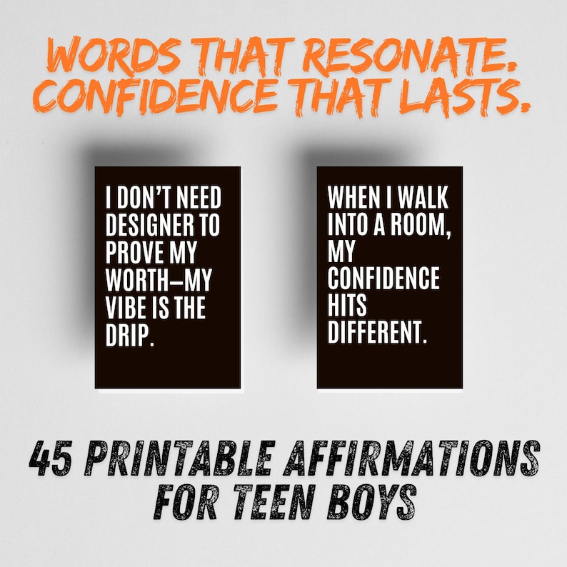 Affirmations for Teen Boys & Preteen, Funny Teen Gift, Gen Alpha Middle ...