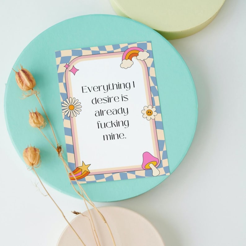 Sweary Affirmations, Swear Affirmations, Badass Affirmation Cards ...