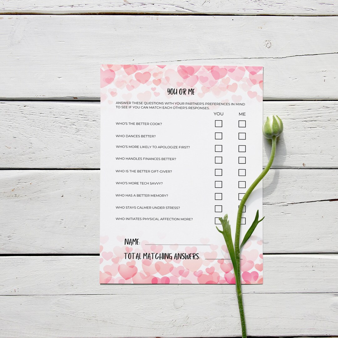 Couples Games Printable Date Night Games for Valentine's Day Couples ...