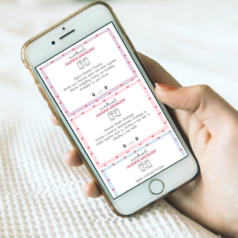 Long Distance Gift Long Distance Date Night Ideas Digital Date Jar Long ...