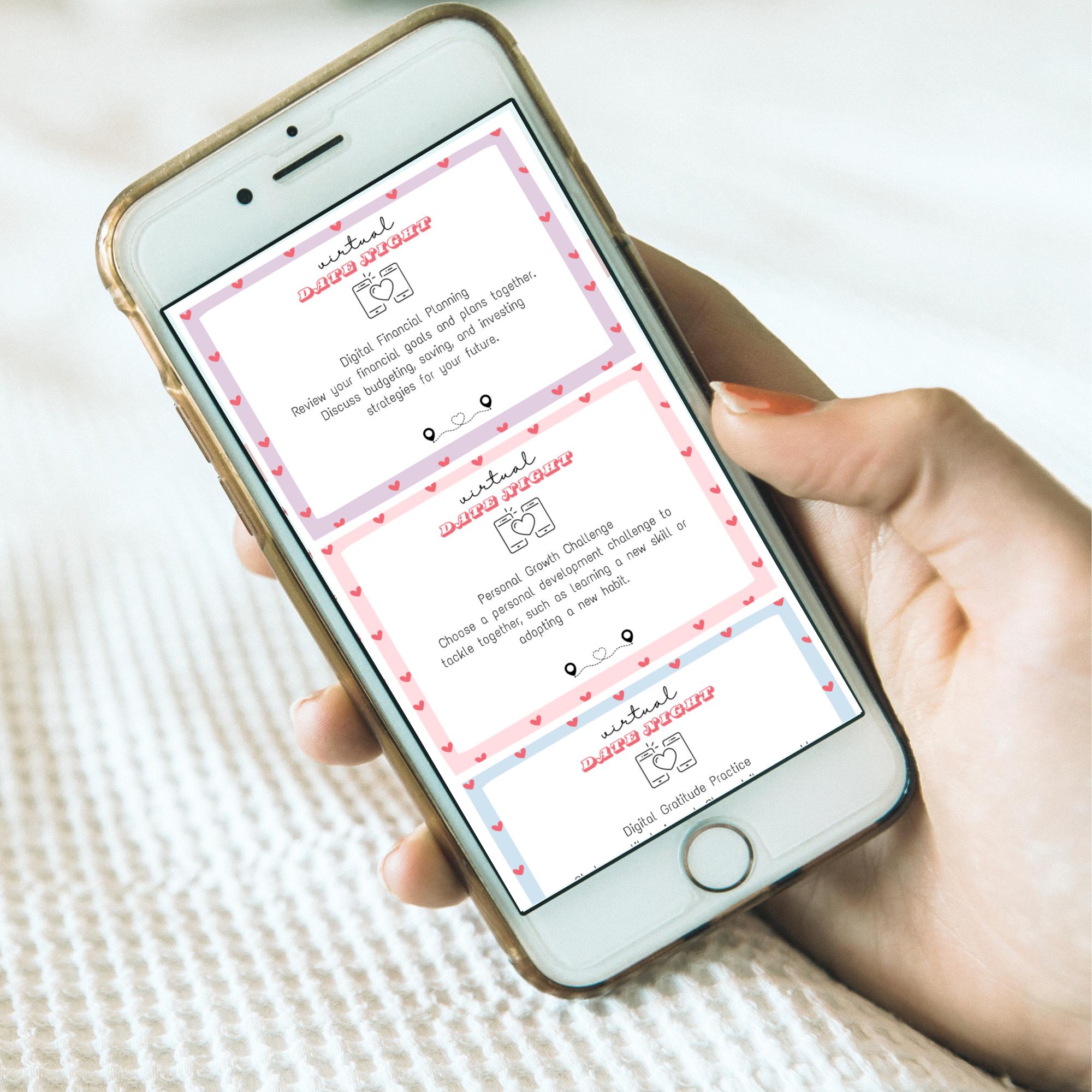 Long Distance Gift Long Distance Date Night Ideas Digital Date Jar Long ...