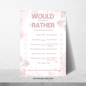 Mother's Day Game Bundle Printable Mother's Day Party Games Mother's ...