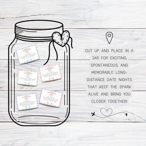 Long Distance Gift Long Distance Date Night Ideas Digital Date Jar Long ...