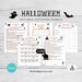 Halloween Games Bundle Editable Halloween Party Games Canva Template ...