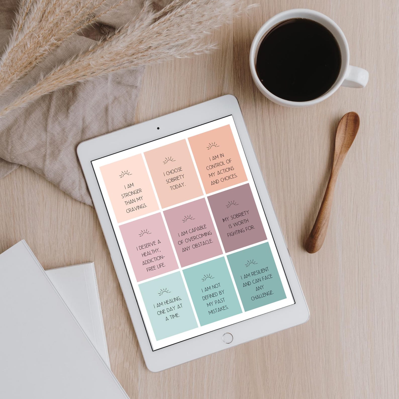 Sobriety Affirmation Cards Printable Affirmation Cards for Addiction ...