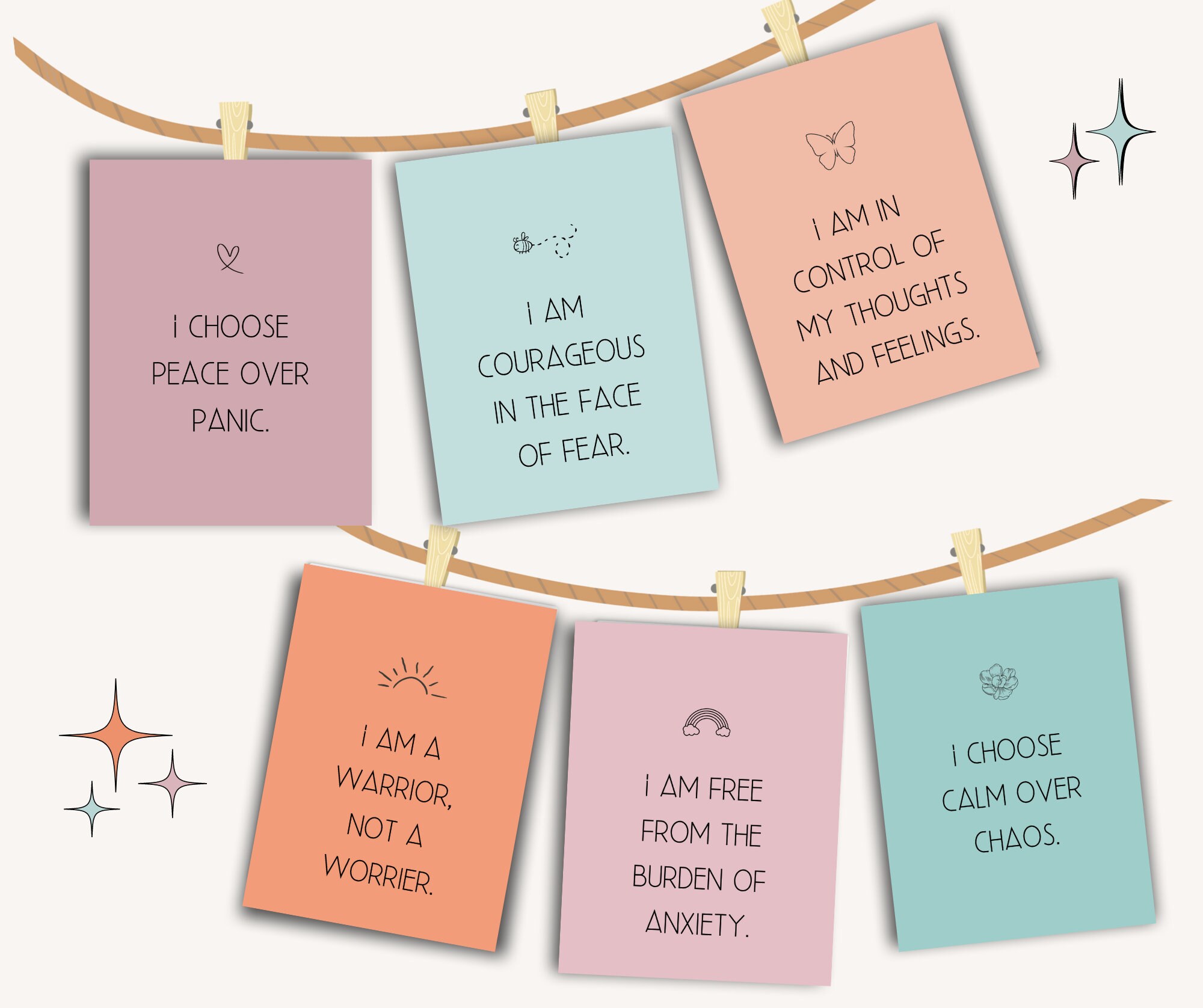 Anxiety Cards, Coping Skills, Therapy Tools, Mindfulness Cards, CBT ...