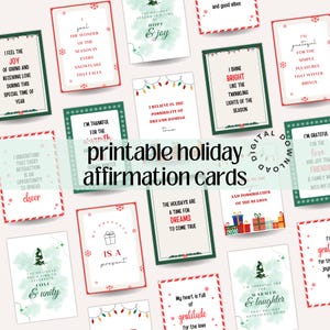 Christmas Affirmation Cards Printable Stocking Stuffers (INSTANT ...