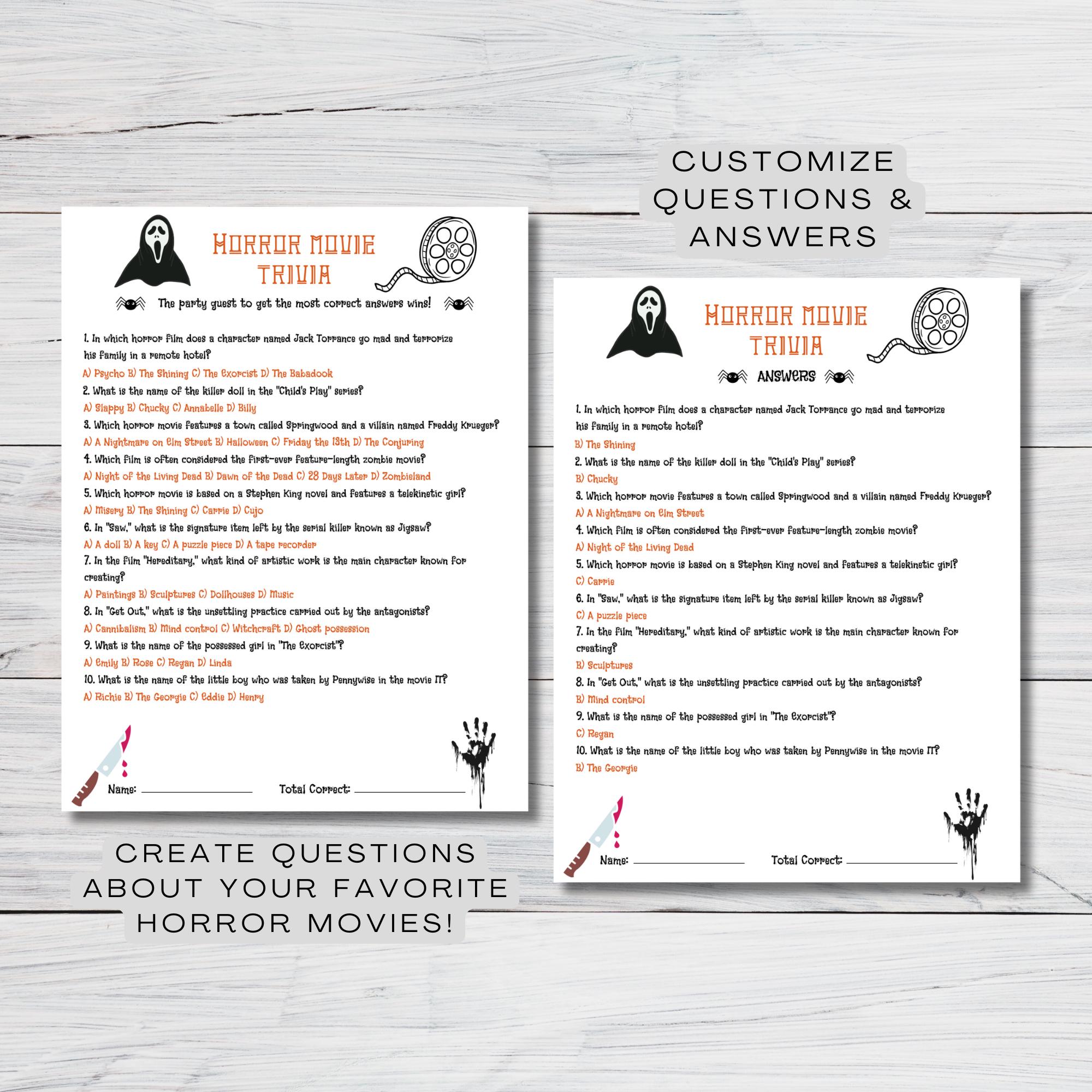 Halloween Games Bundle Editable Halloween Party Games Canva Template ...