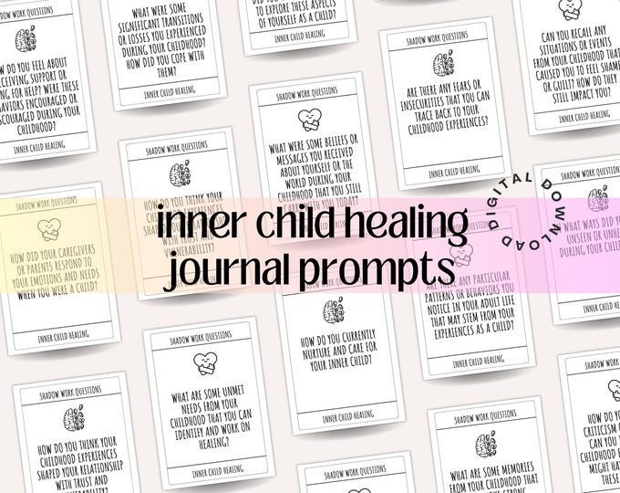 200 Shadow Work Prompts, Inner Child Healing, Self Discovery, Self Care ...