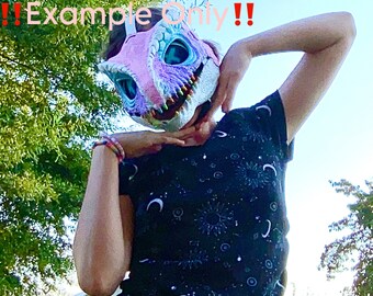 Splatter the Dino Mask - Etsy