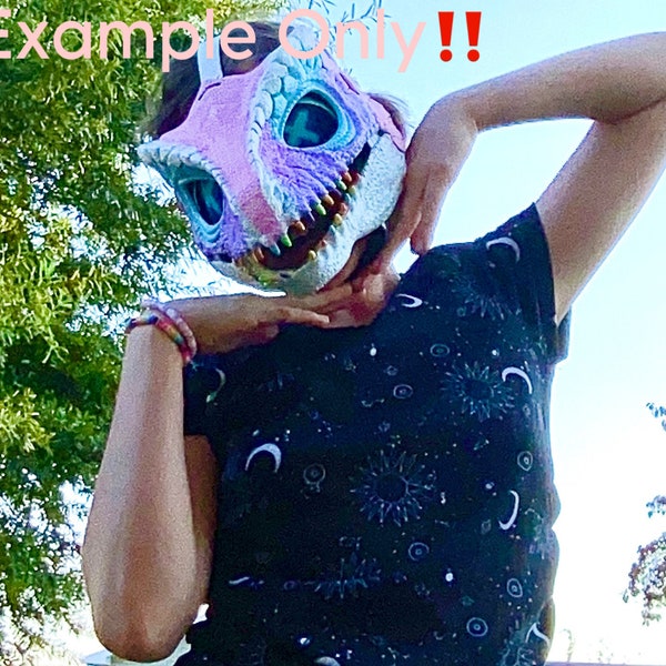 Dino Mask - Etsy
