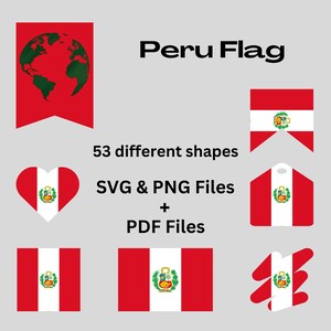 Peru Flag - Etsy