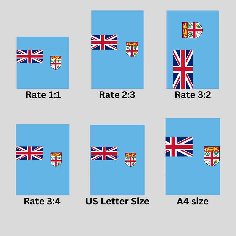 Fiji Flag Bundle 53 SVG & PNG Printable Files for Ready to Use Designs ...