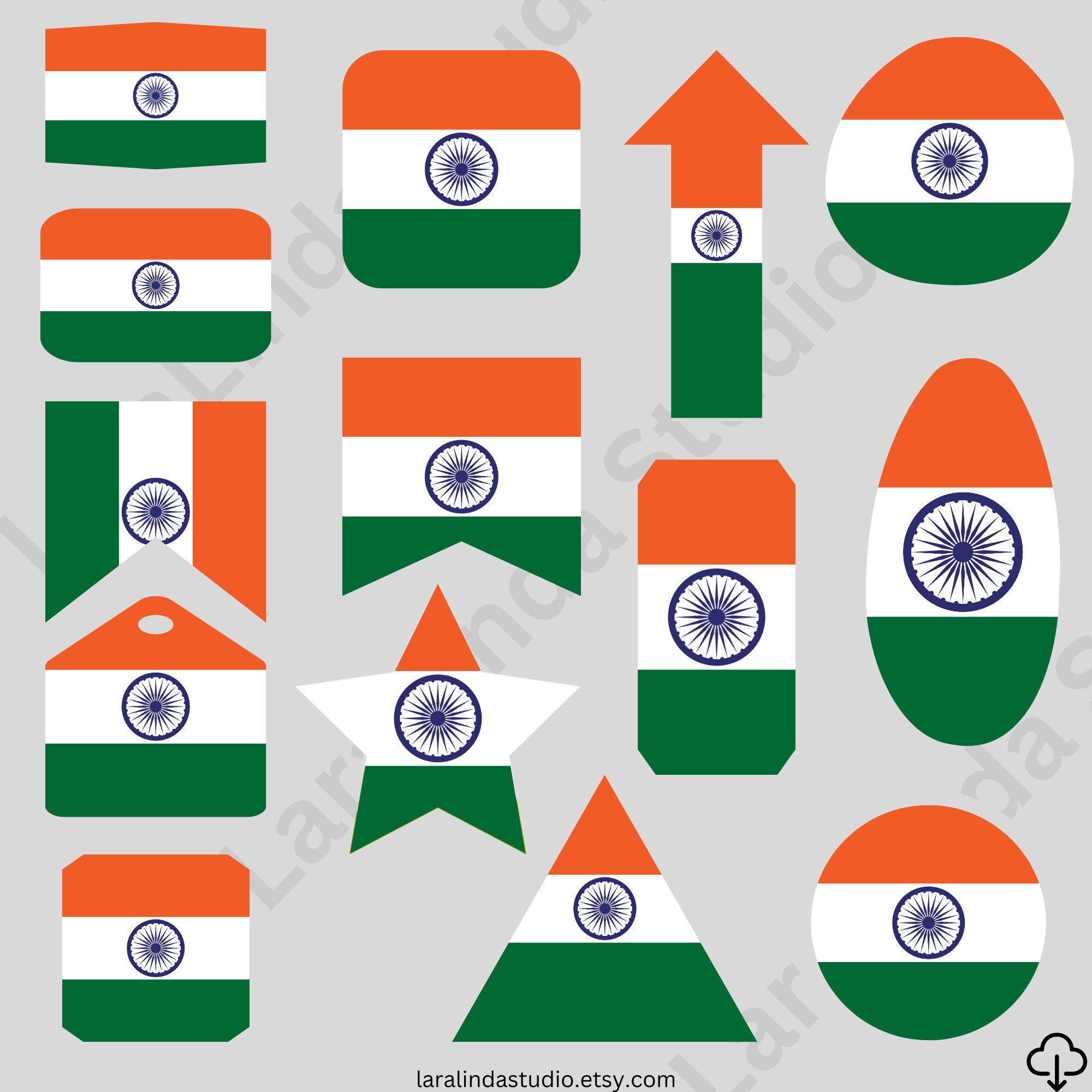 India Flag Bundle 77 SVG & 77 PNG Printable Files for Ready to Use ...