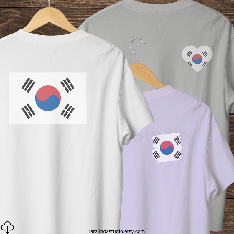 South Korea Flag Bundle 77 SVG & 77 PNG Printable Files for Ready to ...