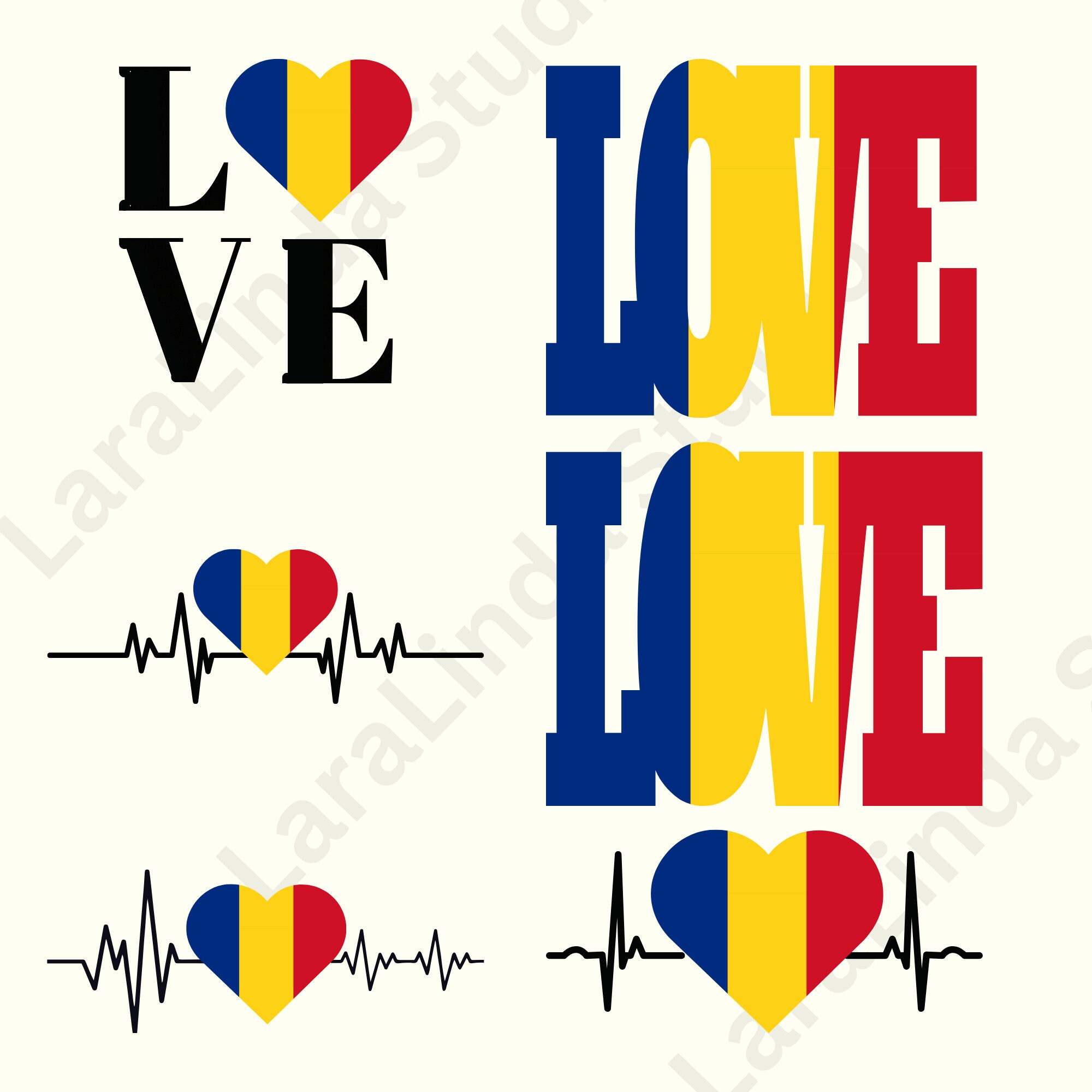 Romania Flag Bundle 53 SVG and PNG Files for Ready to Print Designs - Etsy
