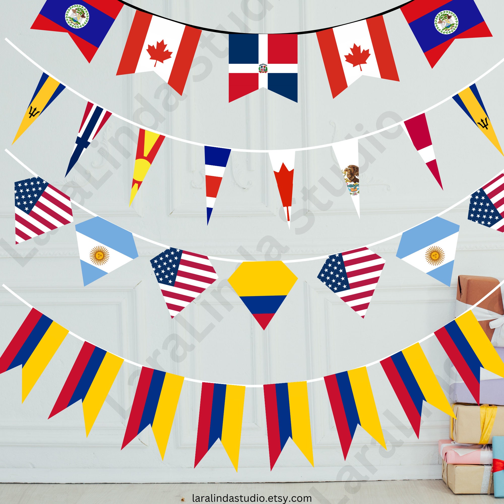 Colombia Flag Bundle 77 SVG & PNG Printable Files for Ready to Use ...