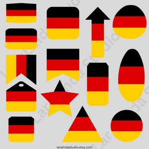 Germany Flag Bundle 77 SVG & PNG Printable Files for Ready to Use ...