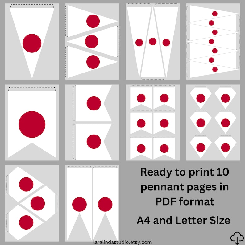 Japan Flag Bundle 77 SVG & 77 PNG Printable Files for Ready to Use ...