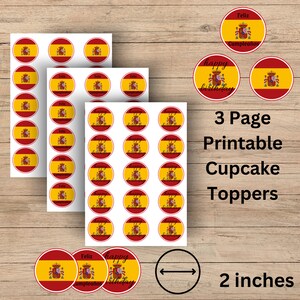 Happy Birthday Banner Spanish Flag Themed Digital Birthday Decoration ...