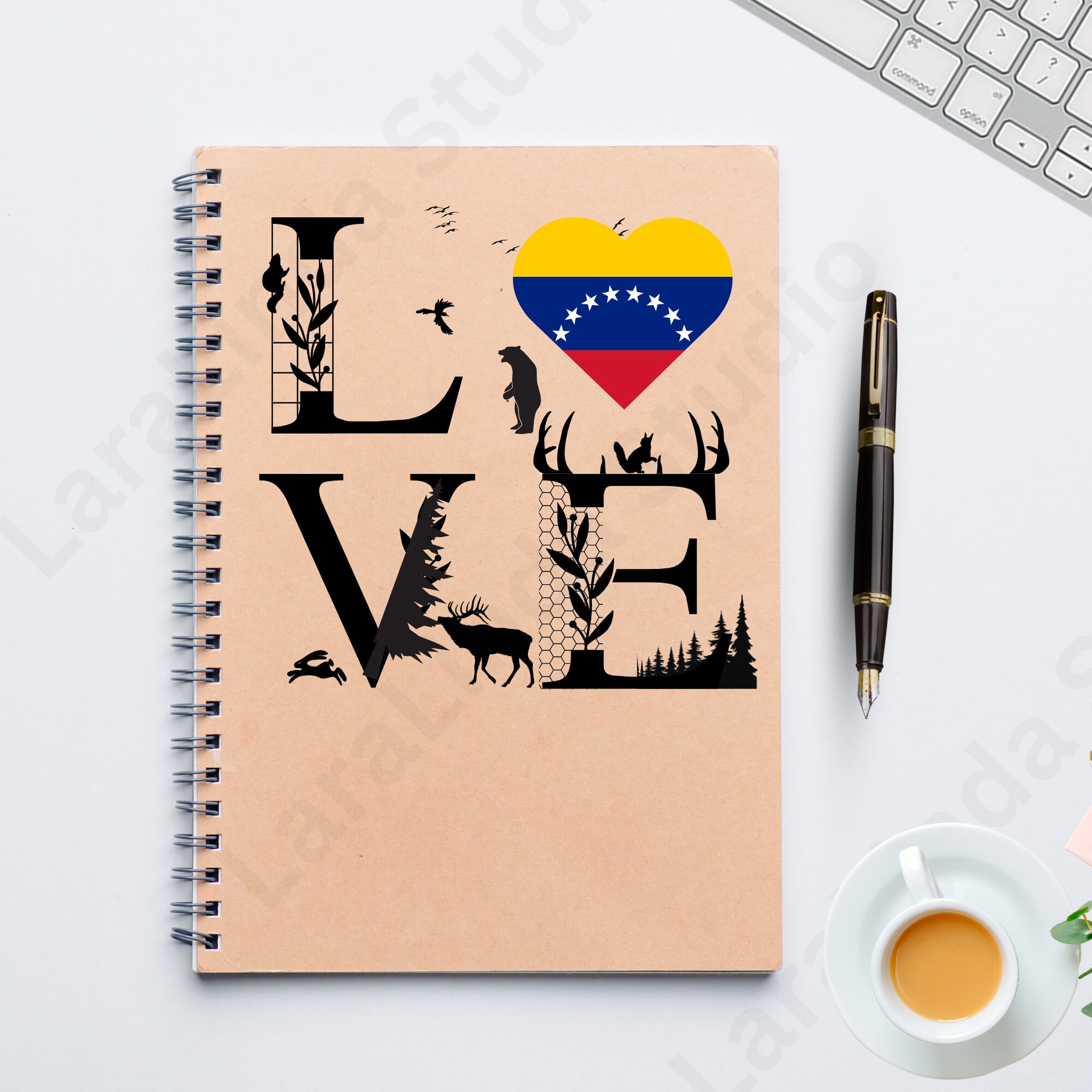 Venezuela Flag Bundle 53 SVG PNG Files for Ready to Print South America ...