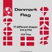 Denmark Flag Bundle 77 SVG & PNG Printable Files for Ready to Use ...
