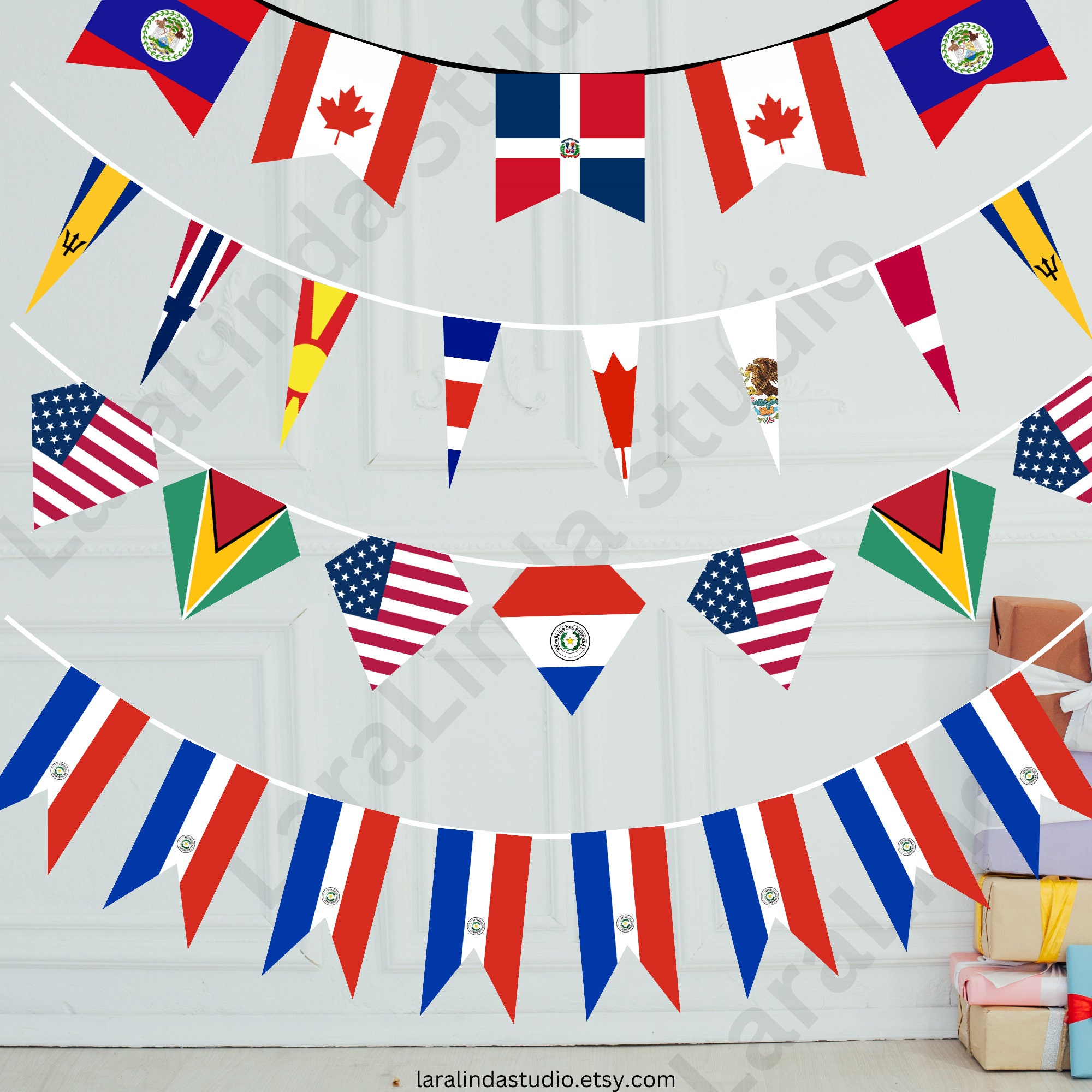 Paraguay Flag Bundle 77 SVG & PNG Printable Files for Ready to Use ...