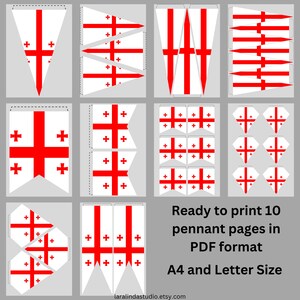 Georgia Flag Bundle 77 SVG & PNG Printable Files for Ready to Use ...